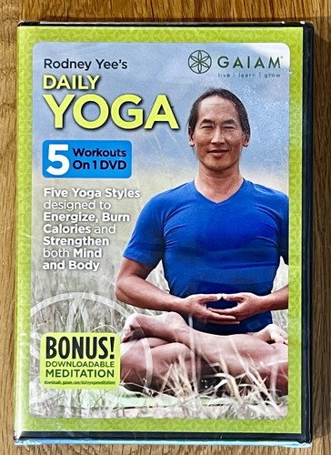 Rodney Yee DAILY YOGA 5 Workouts GAIAM DVD Energize Burn Strengthen NEW ...