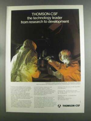 1982 Thomson-CSF Electronics Ad - The Leader | eBay