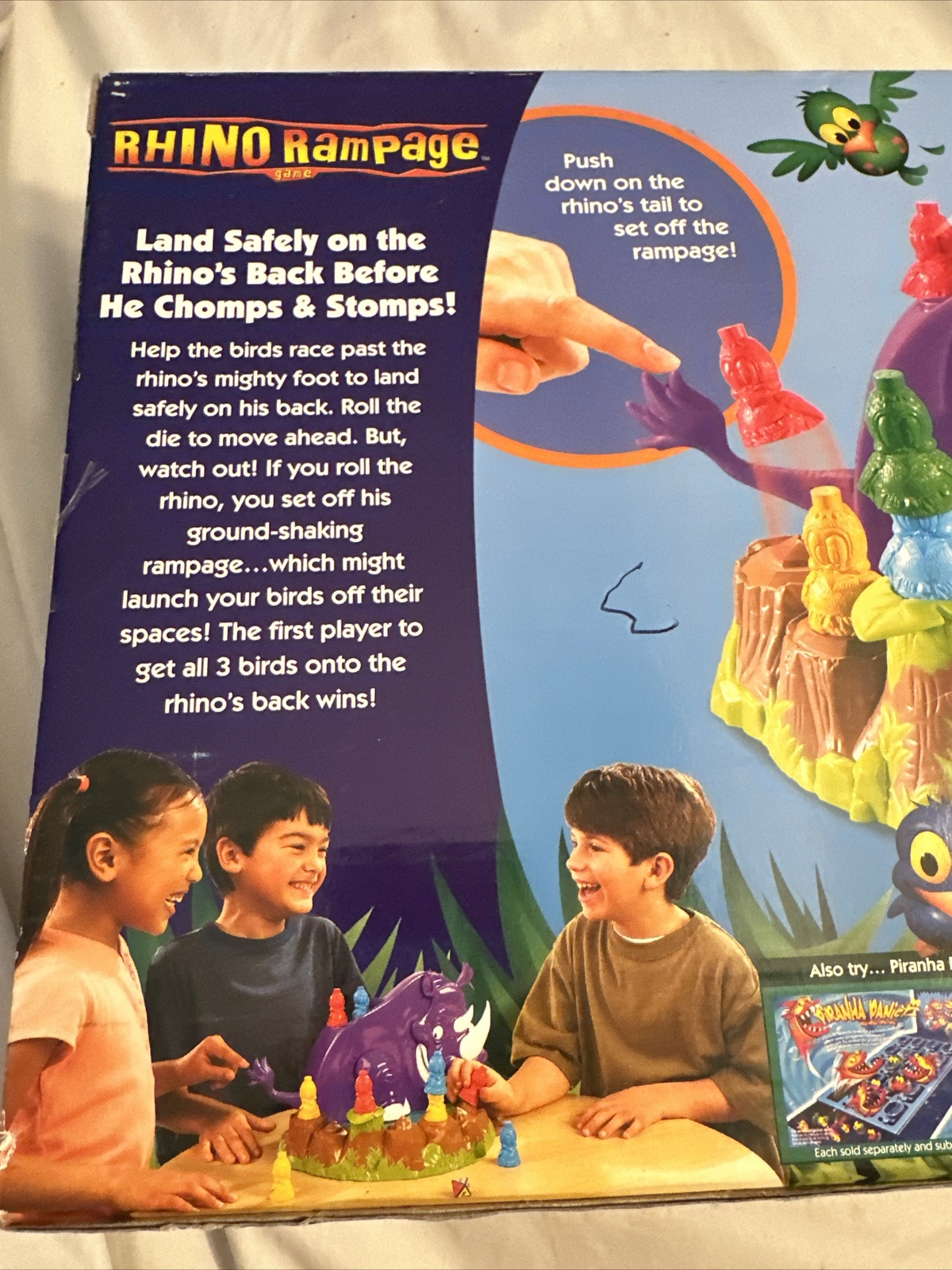 Rhino Rampage Board Game Age 4 Mattel 2007 for sale online | eBay