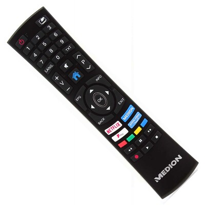 Genuine Medion RC1823 TV Remote Control with Netflix, Medion, Fplay ...