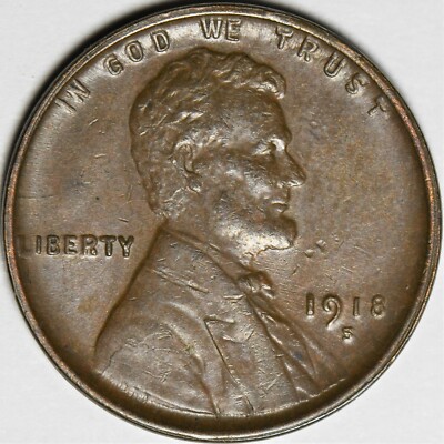 1918 s Lincoln Wheat Cent, a beautiful original high grade uncirculated ...