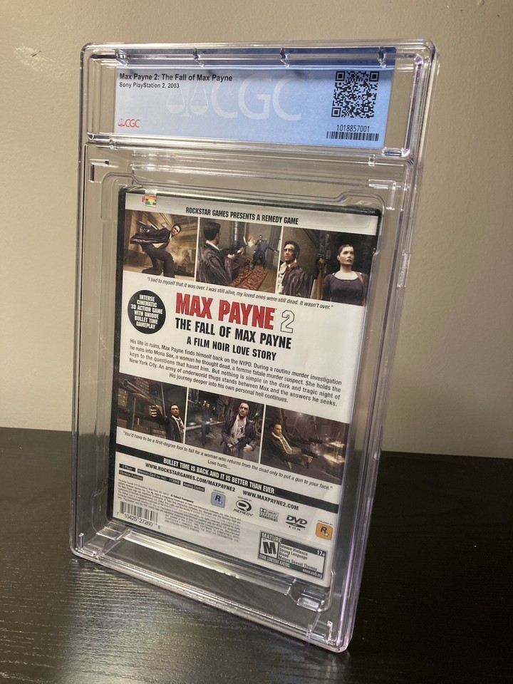 Max Payne 2 The Fall of Max Payne PS2 PlayStation 2 CGC 9.6 A+ Factory ...