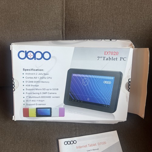 DOPO Double Power (D7020) 7" internet tablet never used | eBay