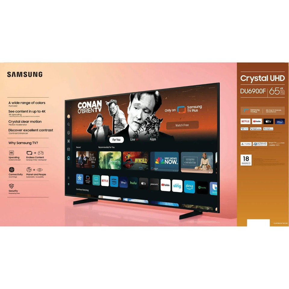 Samsung 65" inch 4K LED Smart TV HDR 2024 DU6900 (2-Day Ship) | eBay