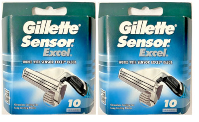 Gillette Sensor Excel Razor Blades - 20 Cartridges | eBay