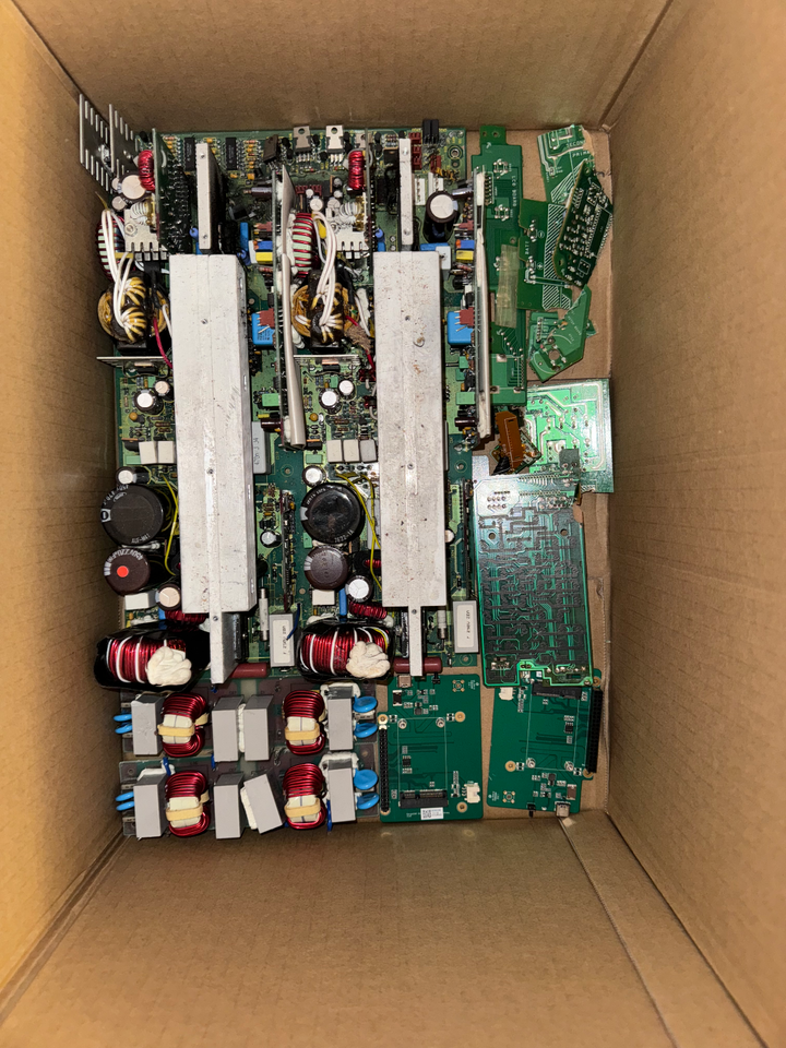 ~37 LBS Gold Recovery Electronics SCRAP HIGH GRADE ICs TRACES Telcom ...