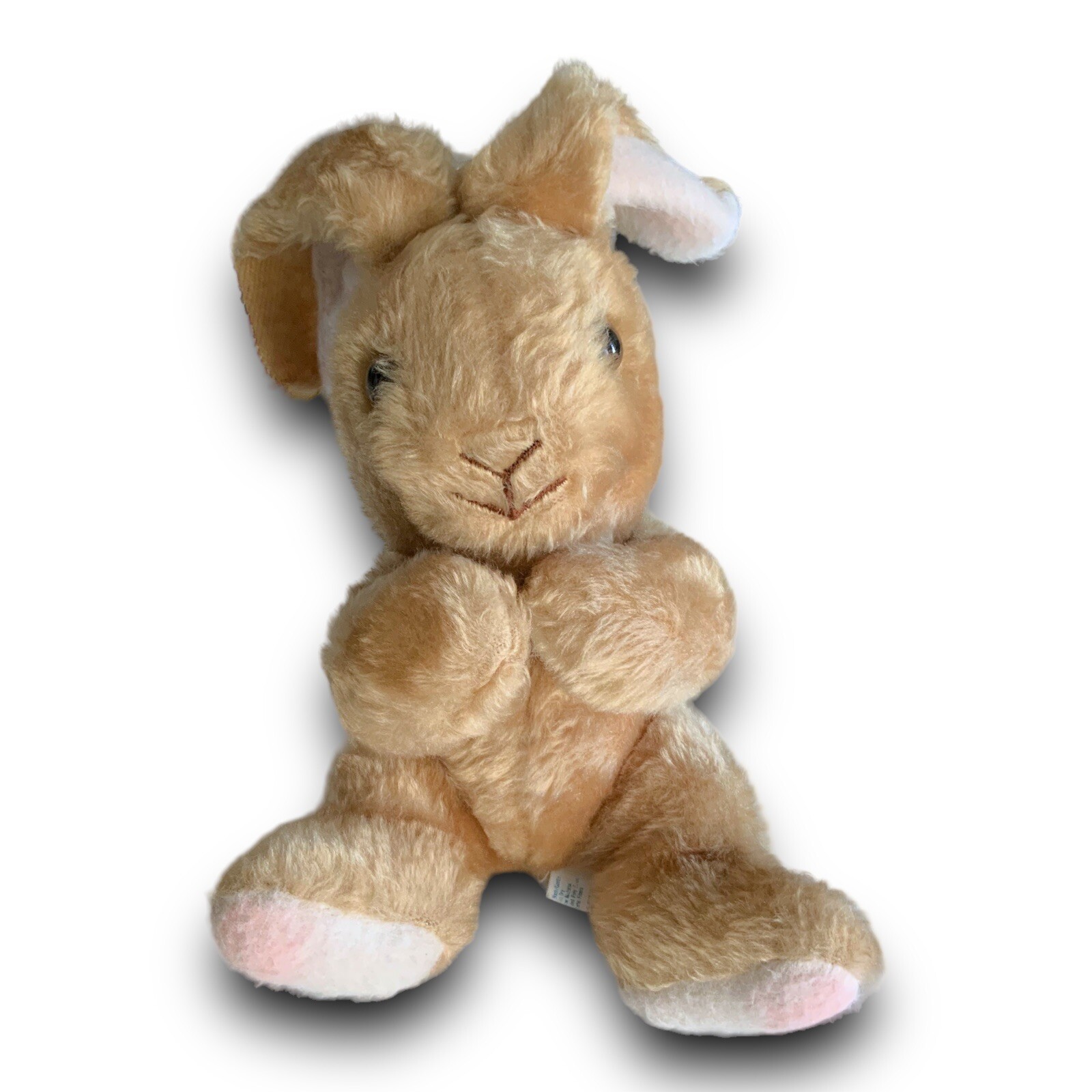 Vintage Plush Beige Plush Bunny Rabbit Trudy Toys Tan Brown 9” Stuffed ...