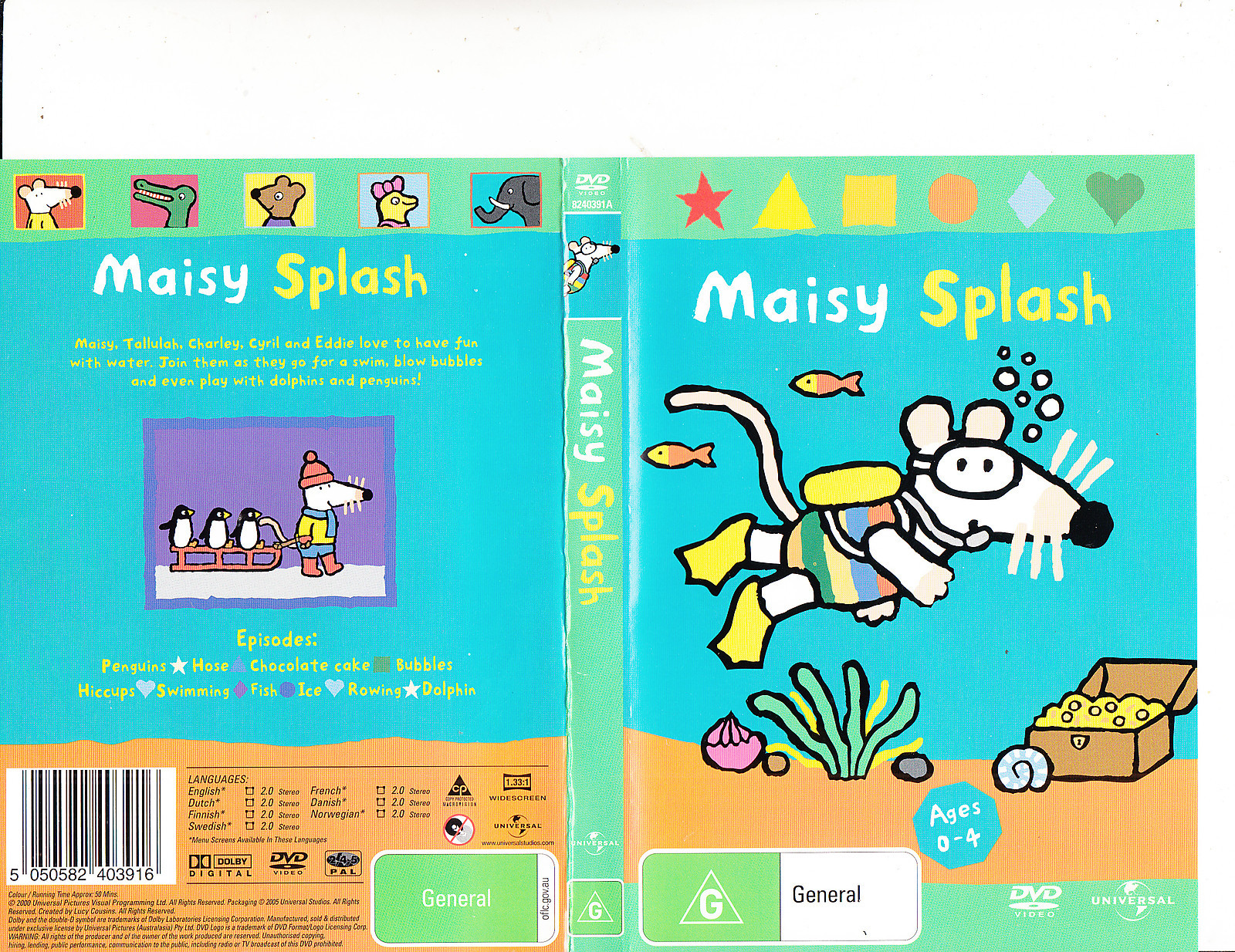 Maisy-Splash-2000-[10 Episodes]-Animated Maisy-DVD | eBay