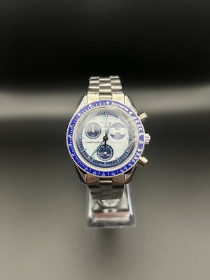 Omega Moonswatch Metal Mod - Mission To The Moonphase Snoopy Blue | eBay