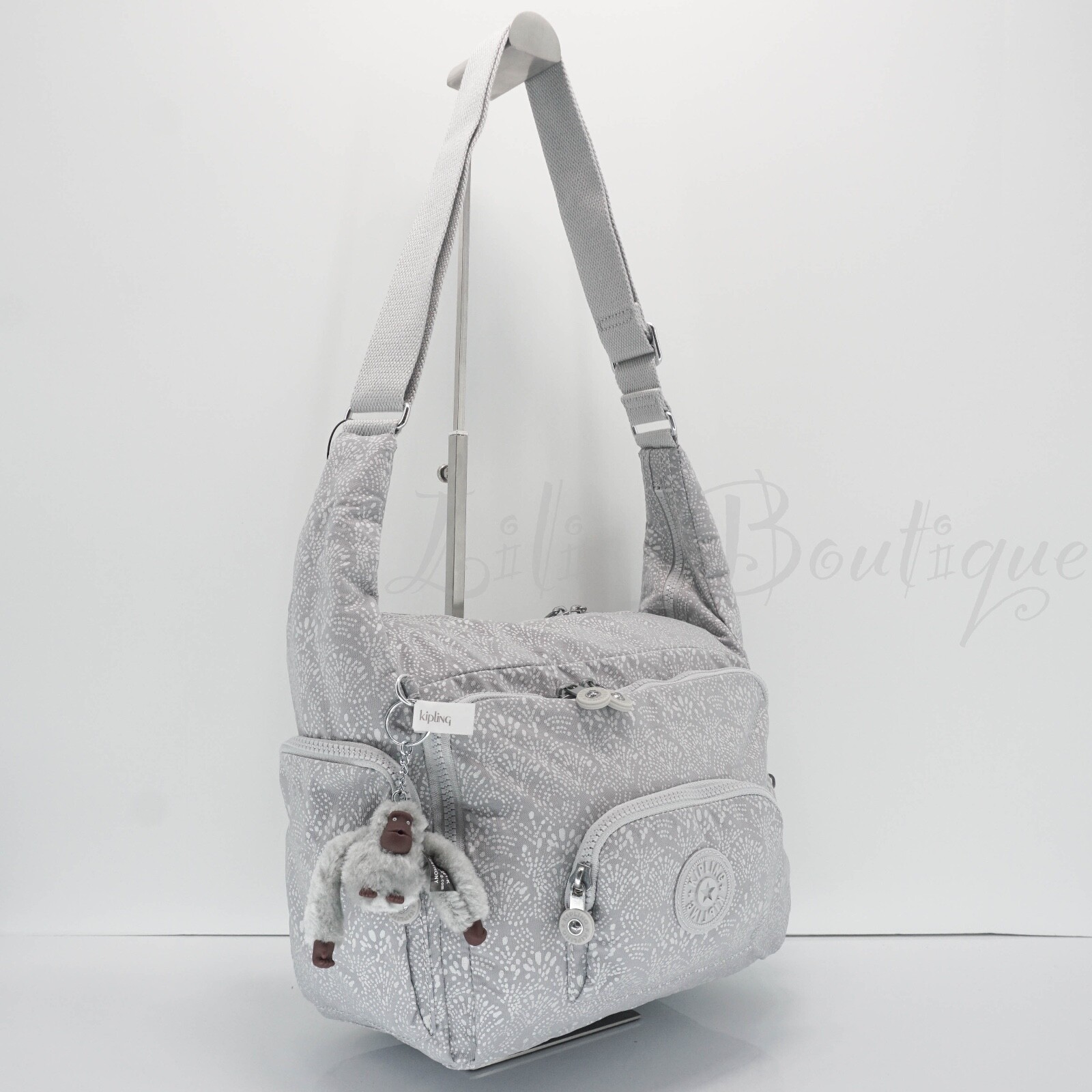 NWT Kipling HB7502 Erica Tote Crossbody Bag Purse Polyamide Stellar ...