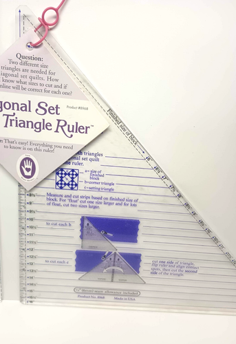 NEW Marti Michell Diagonal Set Triangle Ruler 6" to 16" Block Size ...