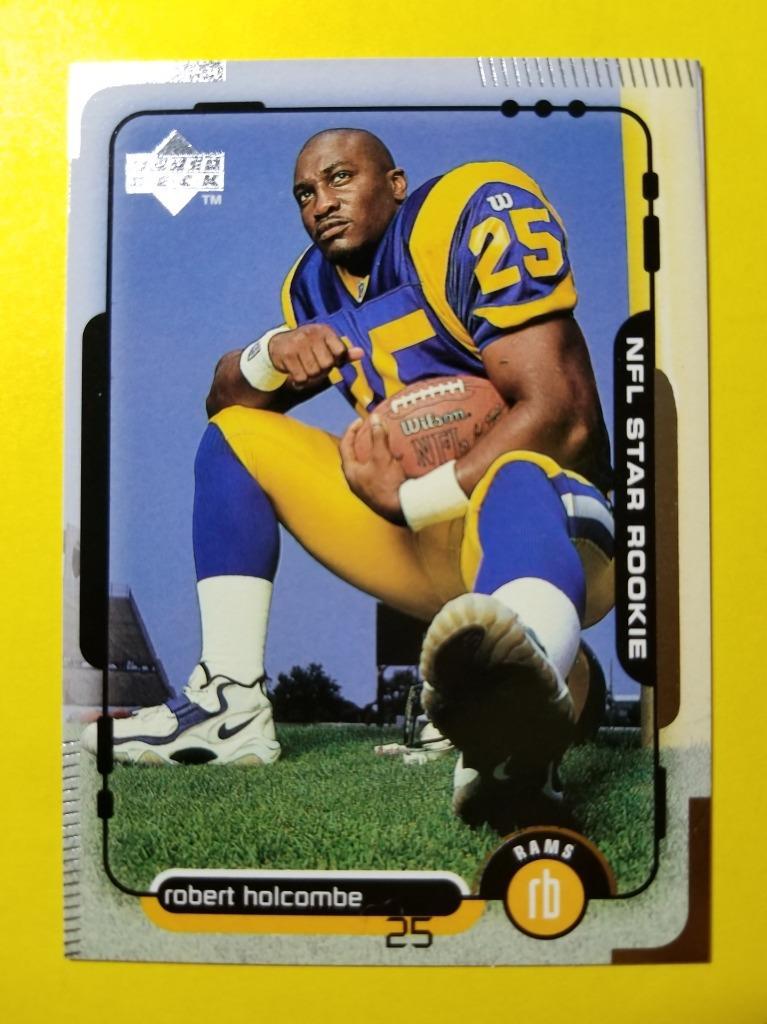 ROBERT HOLCOMBE - RC ROOKIE #22 ST. LOUIS RAMS - ILLINOIS - 1998 UPPER ...
