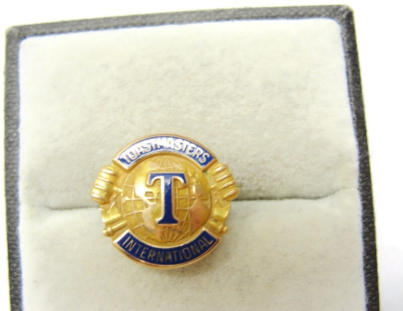 T Toastmasters International Pin Vintage Tie Tack 1/1… - Gem