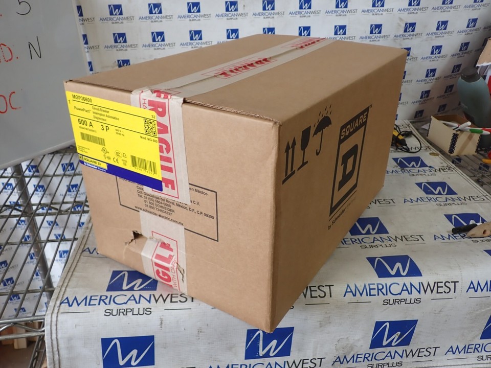New SQUARE D MGP36600 600 amp Powerpact MGP MGL MGF 600v 3P Circuit ...