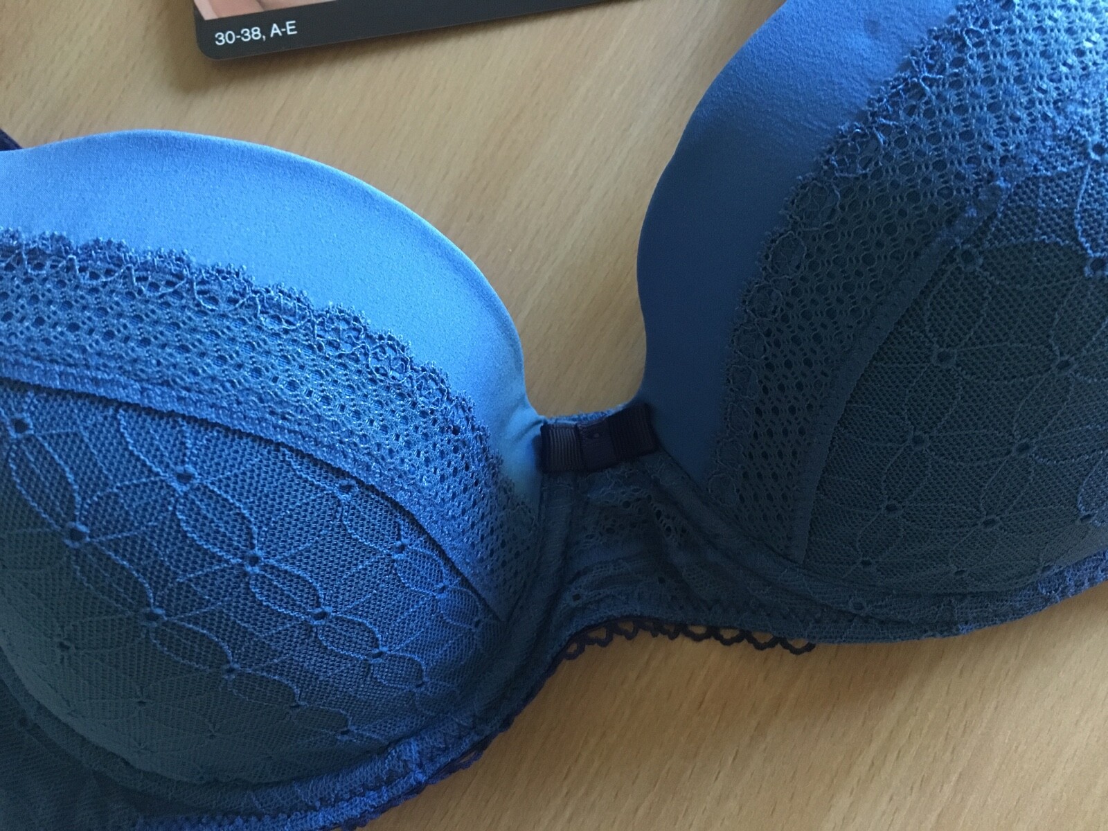 New Ex M&S Blue Balcony Bra Padded Sizes 30 - 38, A - DD Underwired ...