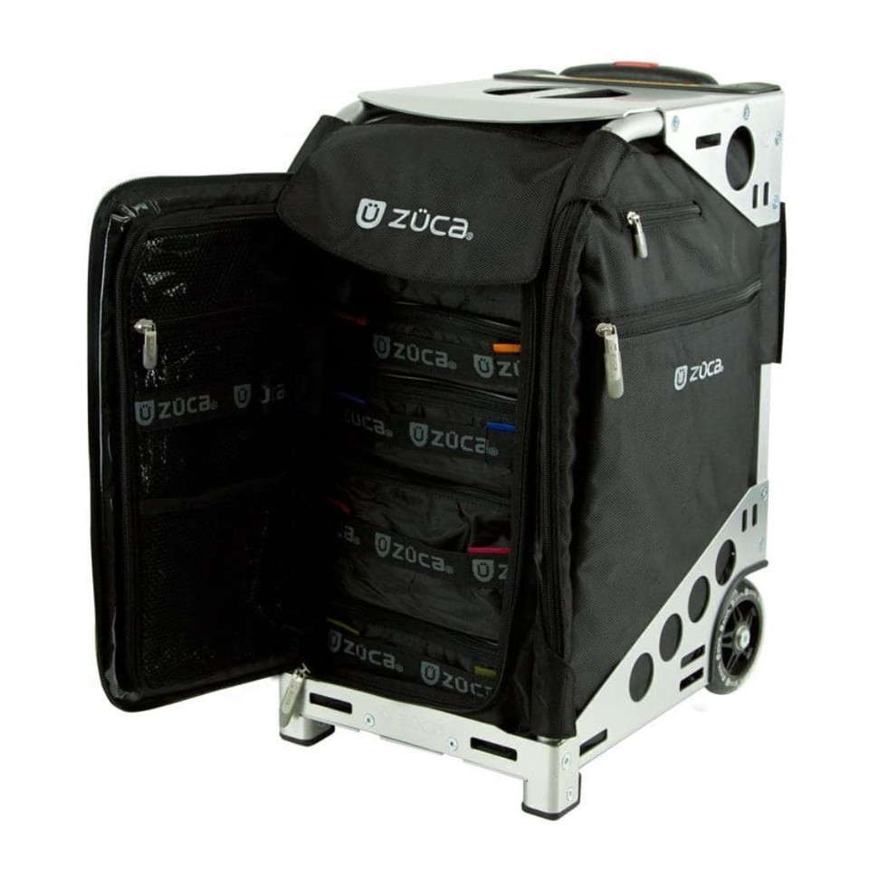 Zuca Pro Travel Rolling Bag and Light Aluminum Alloy Silver Frame Combo ...