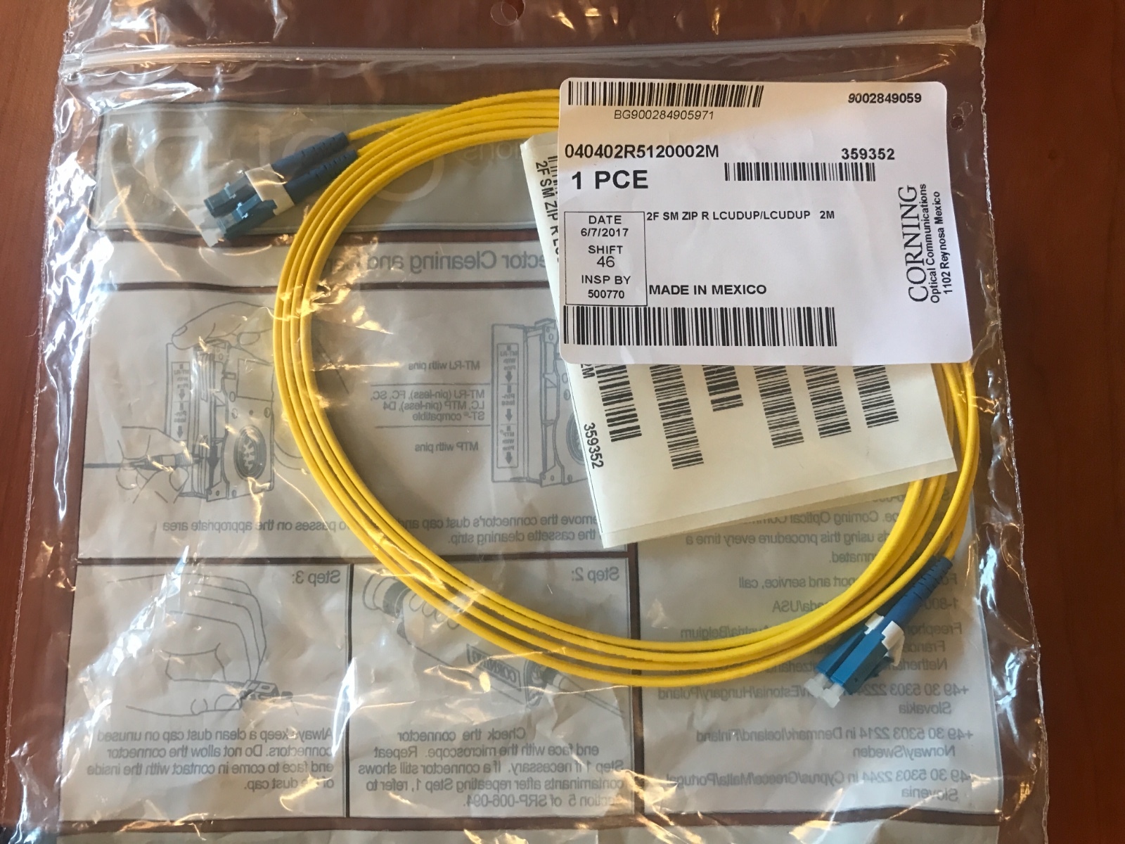 Corning Cable Systems 040402R5120002M FIBER OPTIC | eBay