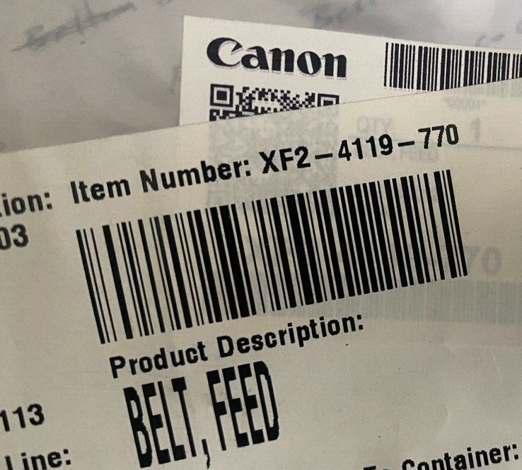 Canon iPF8000/9000 series Feed Belt, XF2-4119-770, GENUINE, NEW | eBay