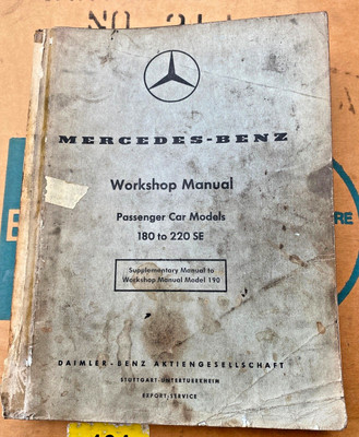Mercedes 180,190,190sl,220 complete workshop manual printed in 1955 | eBay