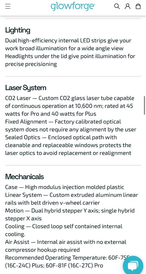 GlowForge Pro Laser Cutter & Engraving Machine with Pass through ...
