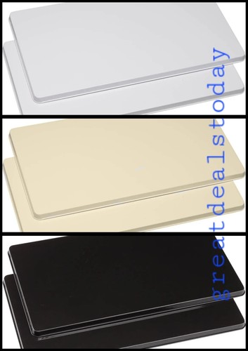 Electric Burner Covers Stove Top Rectangle WHITE, ALMOND, BLACK Set of ...