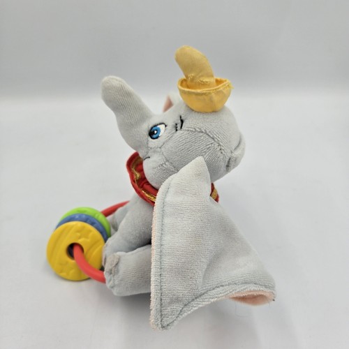 Disney Baby Dumbo The Elephant Plush Rattle Soft Toy Small Stuffed ...
