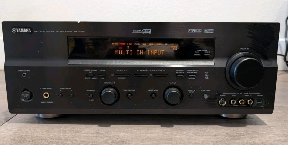 Yamaha RX-V657 Natural Sound 7.1 Ch AV Home Theater Receiver 🔥 YPAO ...