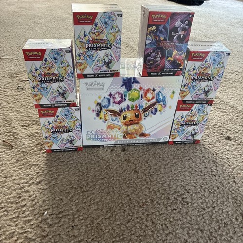 Pokémon Prismatic Evolutions ETB, & Destined Rivals Booster Bundle x6 ...