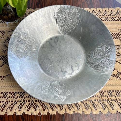 Vintage Everlast Metal Hand Forged 7005 Aluminum Bowl with Floral ...
