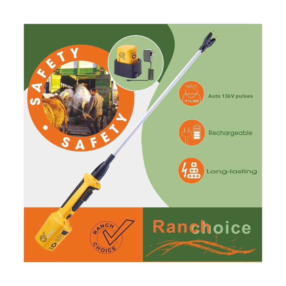 Rechargeable Livestock Prod for Cows Electric Cattle Prod for Cow Dog ...