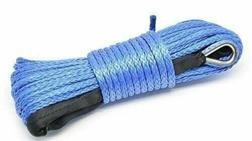 Replacement ATV Synthetic Winch Rope w/ Thimble - 3/16" x 49.5' - 2000 ...