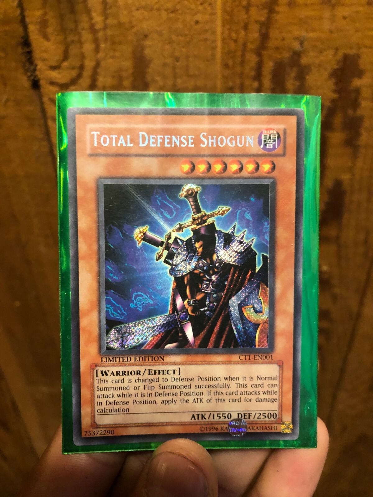 Yugioh Total Defense Shogun CT1-EN001 Secret Rare Limited Edition NM | eBay