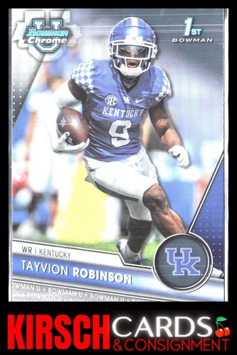 Tayvion Robinson 2023 Bowman University Chrome #12 Kentucky Wildcats | eBay