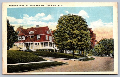 Postcard Ossining NY Woman's Club S. Highland Avenue | eBay