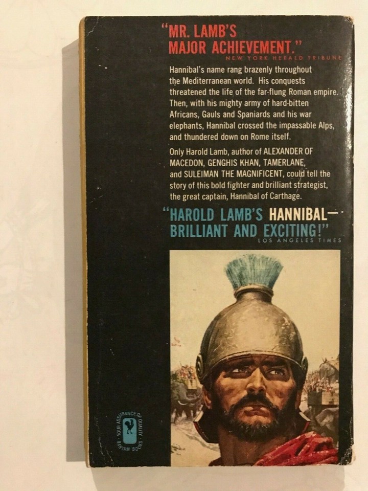 Hannibal (Bantam Edition) by Harold Lamb, Thomas Harris Paperback ...