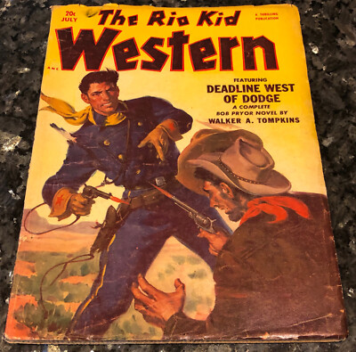 The Rio Kid Western Pulp 22:3 July 1951, VG/FIN, TOM CURRY, BAT ...