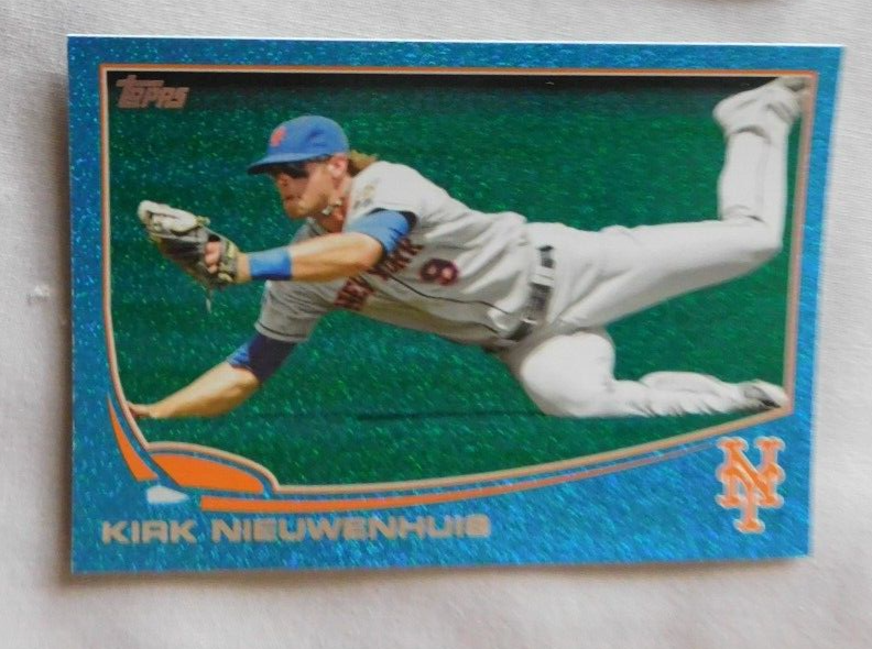 2013 Topps Silver Slate Blue Sparkle #109 Kirk Nieuwenhuis New York ...