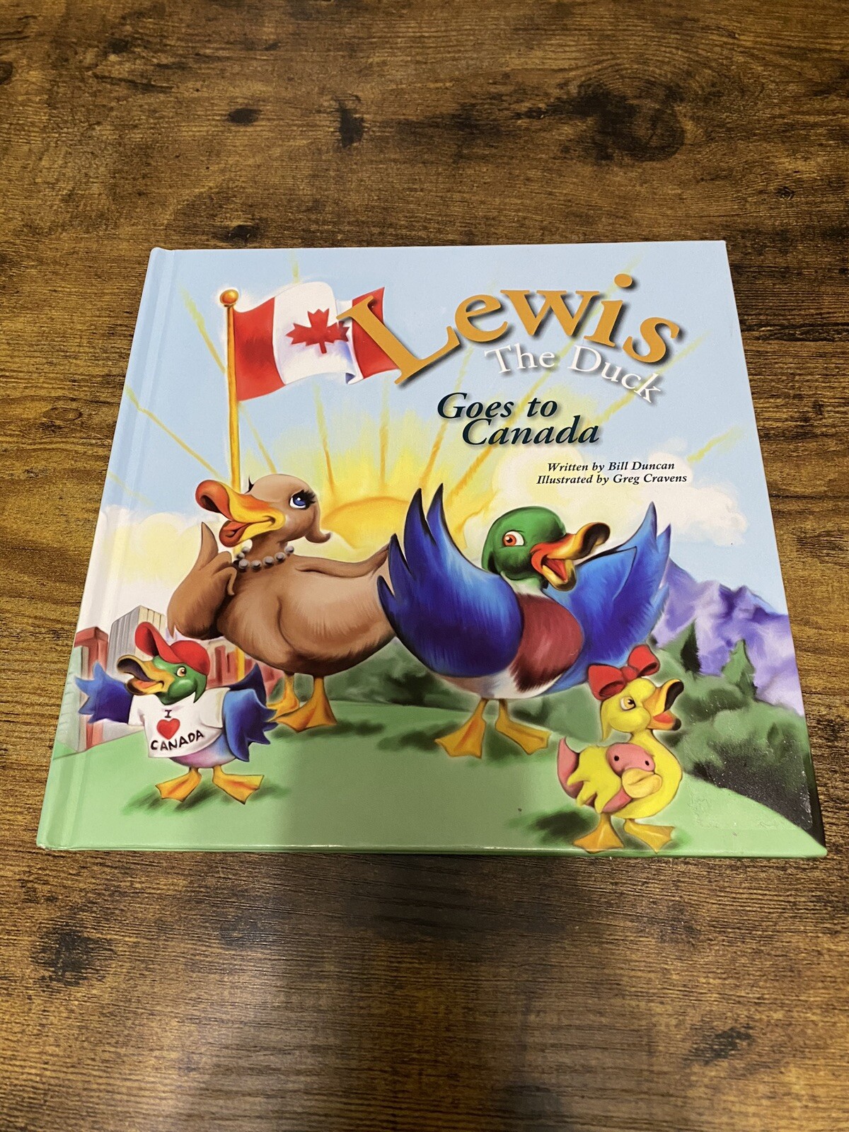 Vintage 2008 Lewis The Duck Goes To Canada Hardcover Illustrated ...