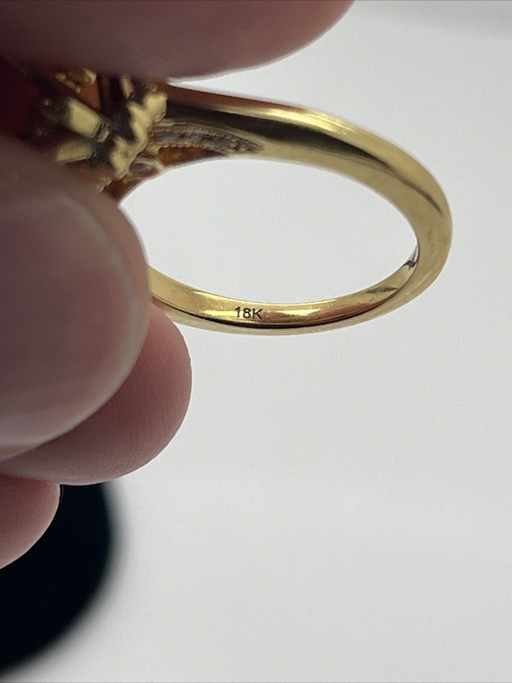 18k Gold Scott Kay Diamond Ring Semi Mount Size 6.25, Fits 6.5mm Round ...