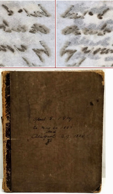 Civil War Era Copy Book EARLY INKED " CARBON PAPER " INVENTION ...