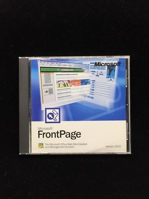 Microsoft FrontPage 2002 Full Version for Windows 392-01099 | eBay