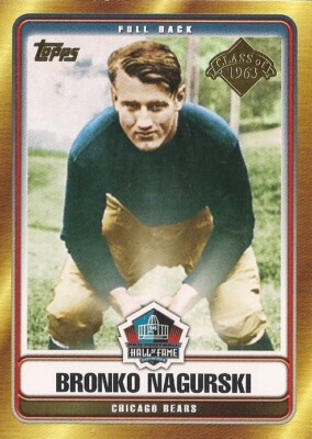 BRONKO NAGURSKI 2006 Topps HOF Induction Football Card Chicago Bears | eBay