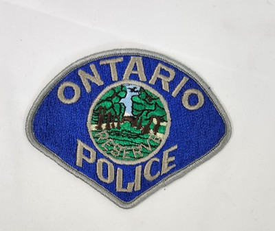 ONTARIO,CA. CALIFORNIA POLICE RESERVE OLD CLOTH BACK SHOULDER PATCH ...
