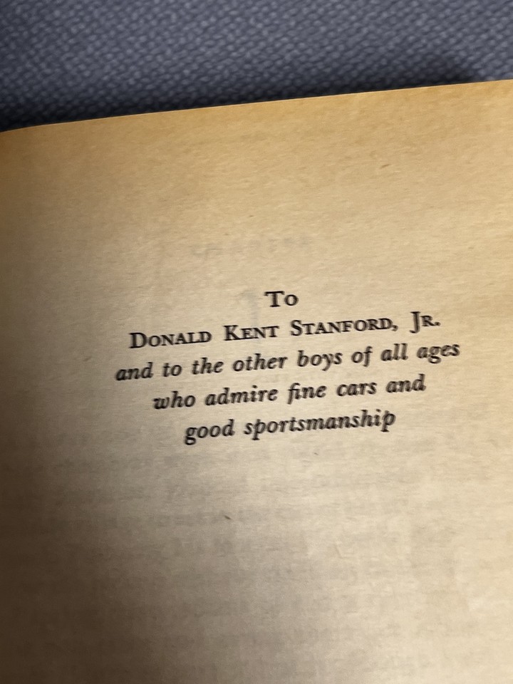 "THE RED CAR" - 1970's classic book MG MGTD race car by Don Stanford ...