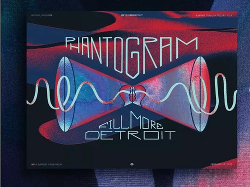 Poster Phantogram in Detroit, MI on Feb 13, 2025 Tour Poster, gift for ...