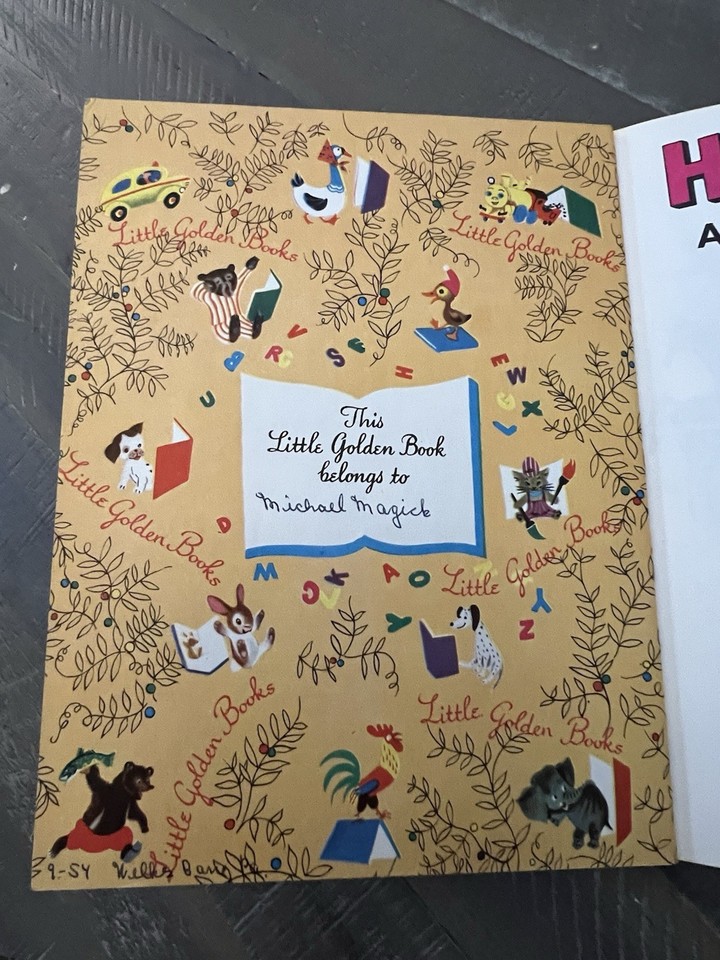 RARE 1954 Little Golden Book #184 Howdy Doody and His Magic Hat 1st “A ...