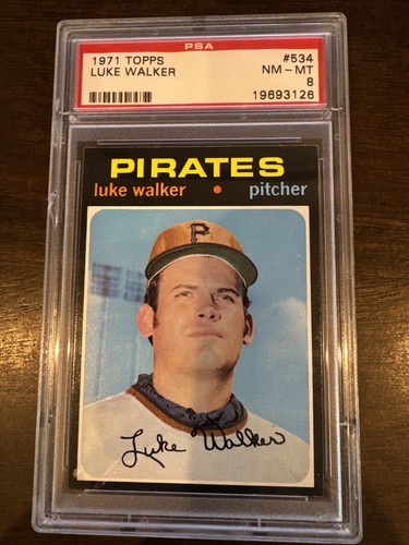 1971 Topps Baseball #534 Luke Walker Pittsburgh Pirates PSA 8 NM-MT | eBay
