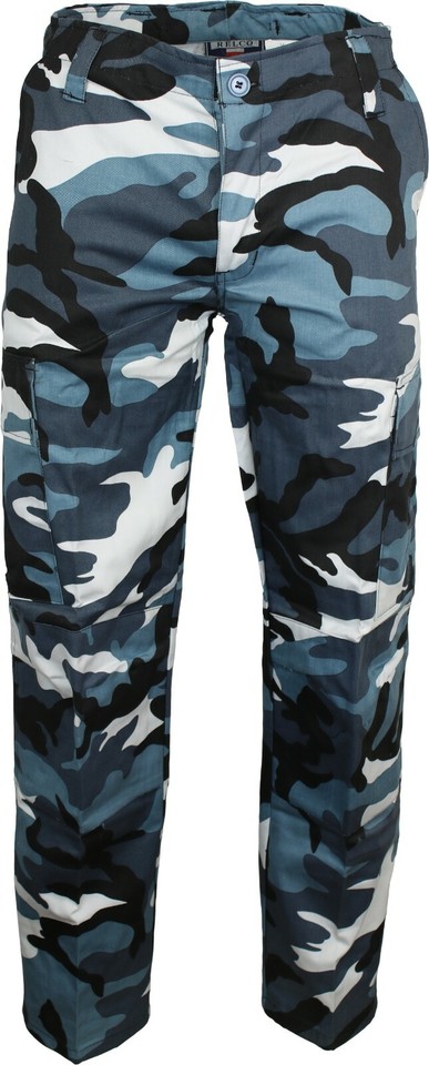 Relco Mens Army Combat Cargo Camouflage Camo Military Work Trousers ...