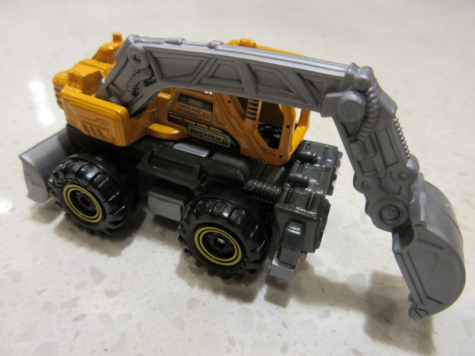 2013 Matchbox Ground Grabber Construction Vehicle Yellow MBX 1:64 ...