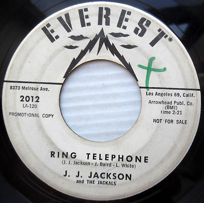 J.J. Jackson PROMO soul R&B EVEREST 45 Ring Telephone False Face F1730 ...